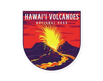Volcanoes National Park Sticker - Etsy