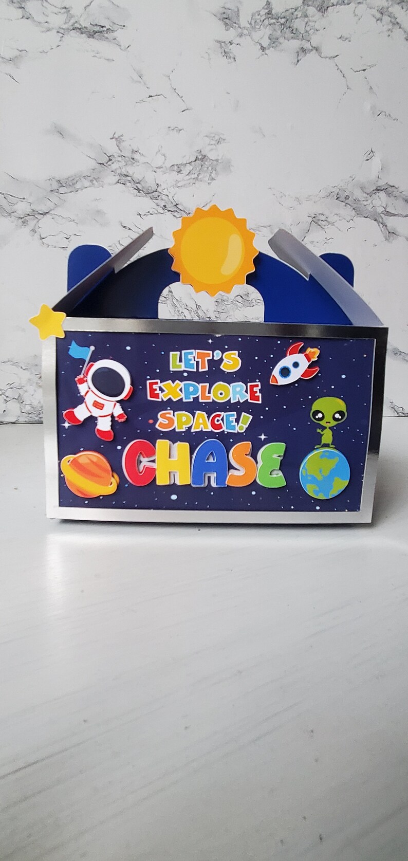 Outer Space Gable Box|party Favors| Galaxy| Nasa|astronaut Decorations ...