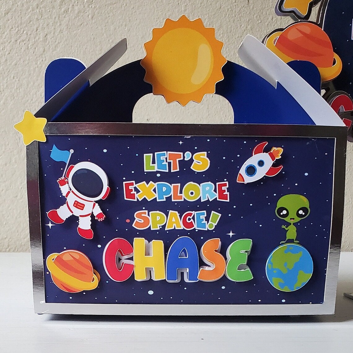 Outer Space Gable Box|party Favors| Galaxy| Nasa|astronaut Decorations ...