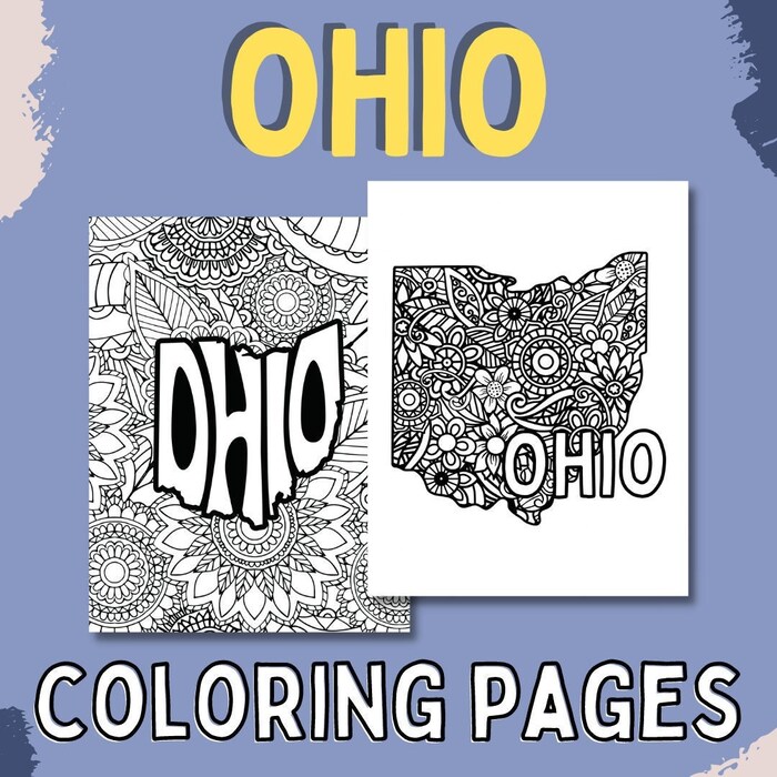 Ohio Coloring Page - Etsy