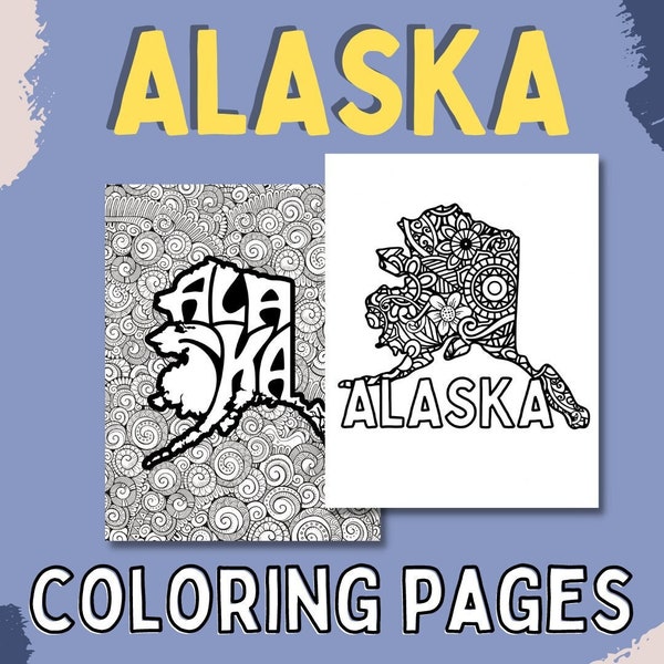Alaska Coloring Pages - Etsy