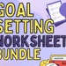 GOAL SETTING Worksheet Bundle | S.M.A.R.T Goals, Habit Tracker & Goal ...
