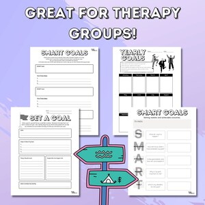 GOAL SETTING Worksheet Bundle | S.M.A.R.T Goals, Habit Tracker & Goal ...