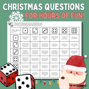 Dicebreaker CHRISTMAS! Holiday & Christmas Icebreaker Questions ...