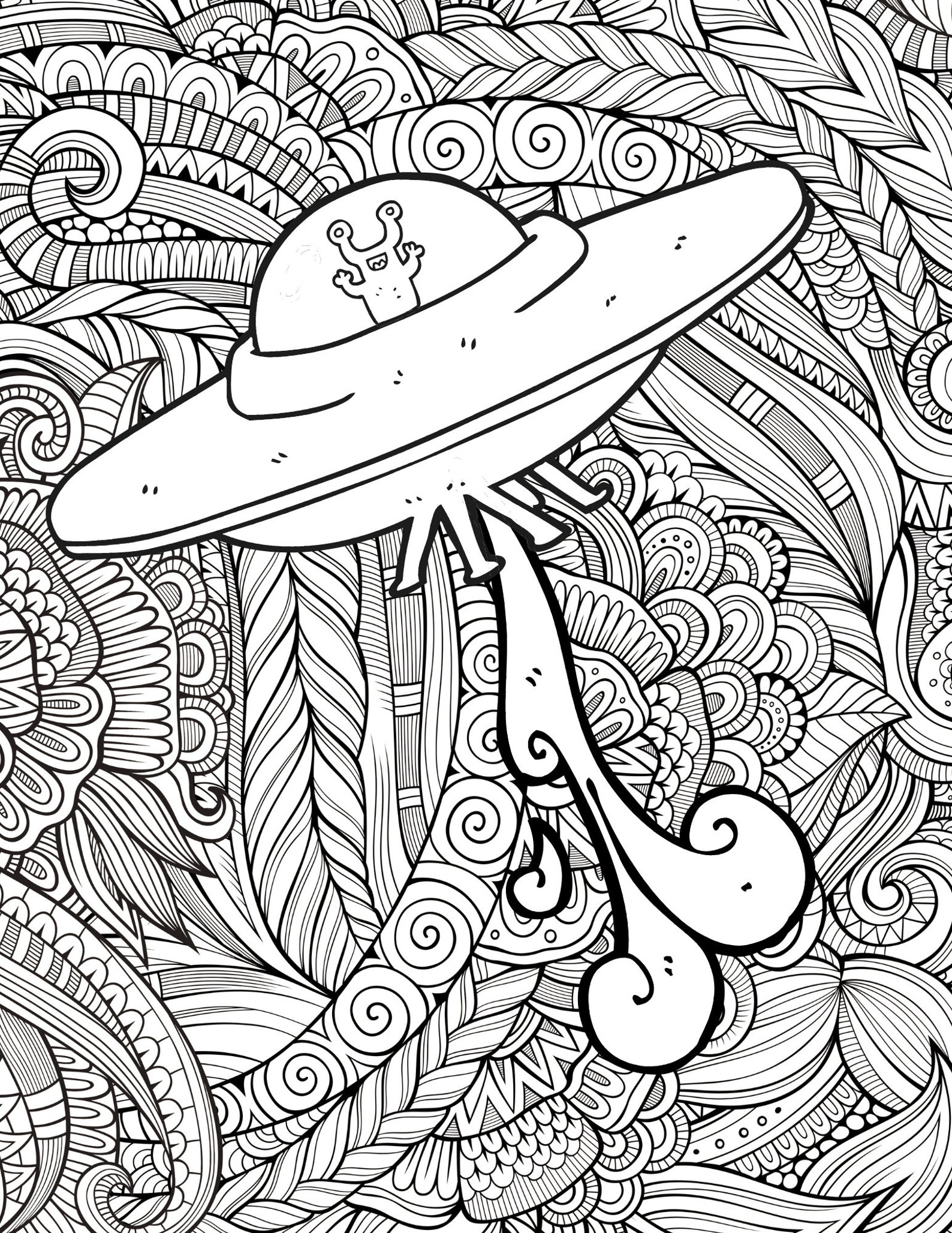 AWKWARD ALIENS Coloring Book | 30+ Pages of Alien Coloring Pages - Etsy