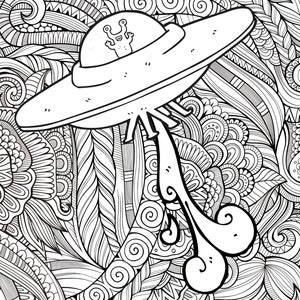 AWKWARD ALIENS Coloring Book | 30+ Pages of Alien Coloring Pages - Etsy