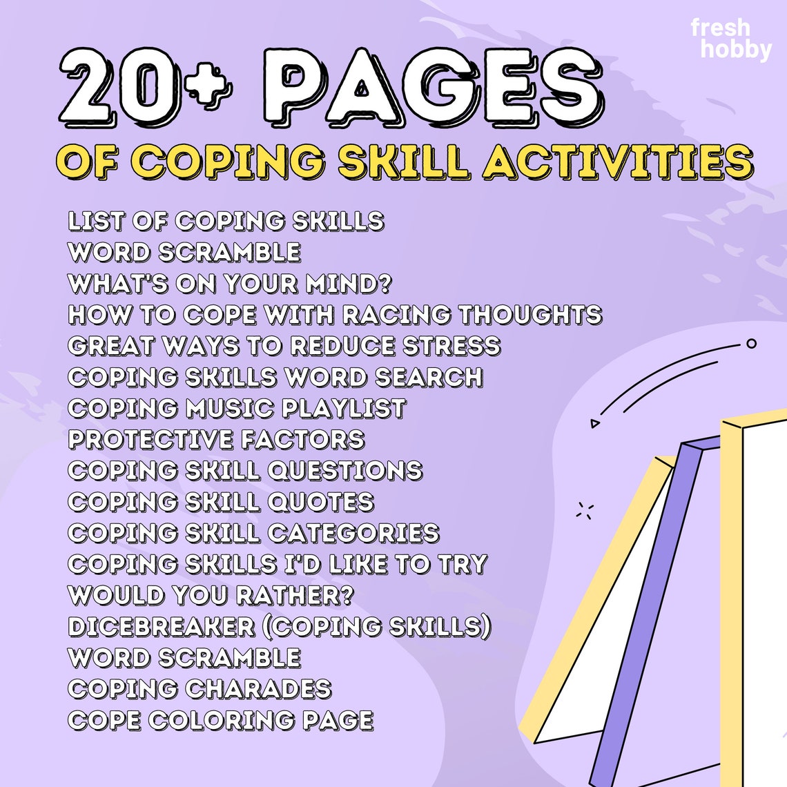 COPING SKILLS Worksheets 20 Worksheets for Exploring Coping Skills ...