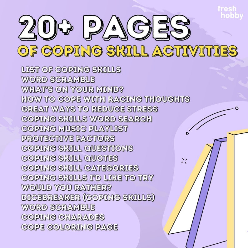 COPING SKILLS Worksheets | 20+ Worksheets for Exploring Coping Skills ...