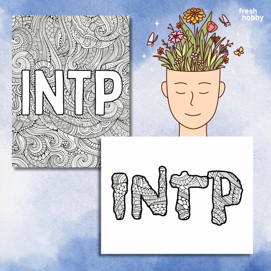 INTP Personality Type Coloring Pages | 2 Coloring Pages for Your Myers ...