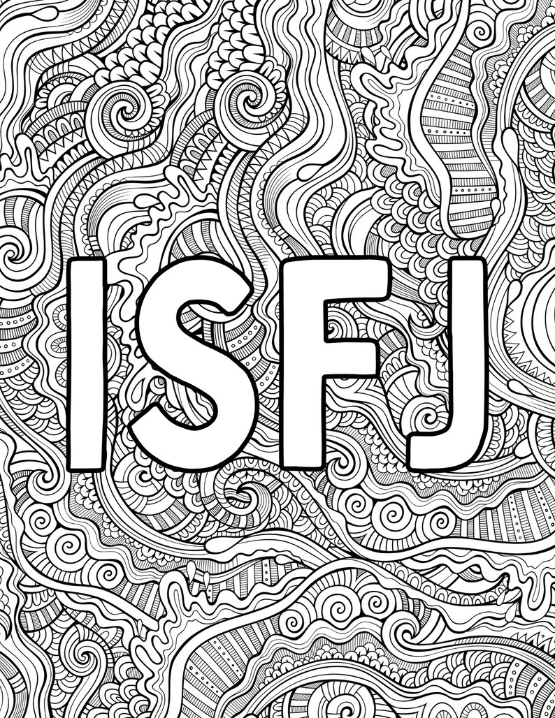 ISFJ Personality Type Coloring Pages | 2 Coloring Pages for Your Myers ...