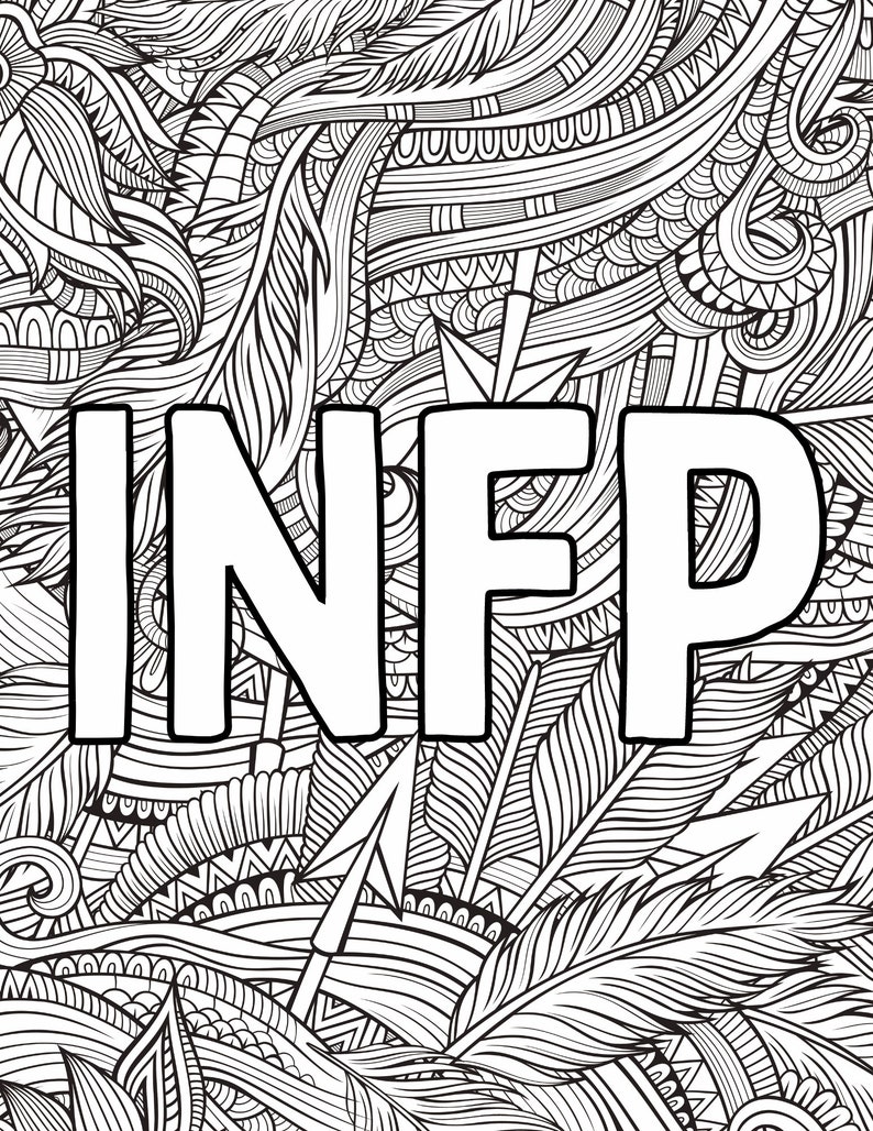 INFP Personality Type Coloring Pages 2 Coloring Pages for Your Myers ...