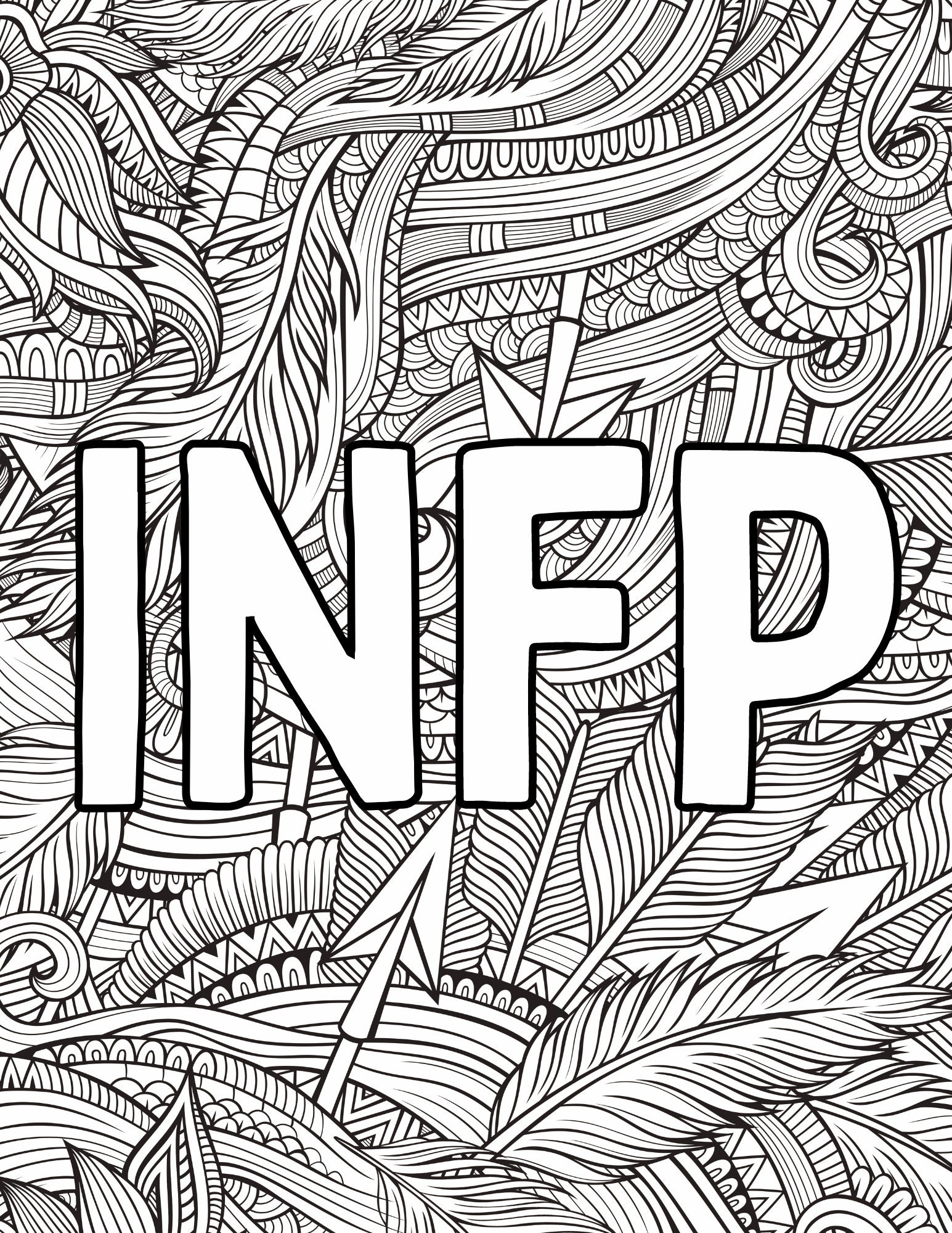 INFP Personality Type Coloring Pages 2 Coloring Pages for Your Myers ... INFP Personality Type Coloring Pages 2 Coloring Pages for Your Myers ...