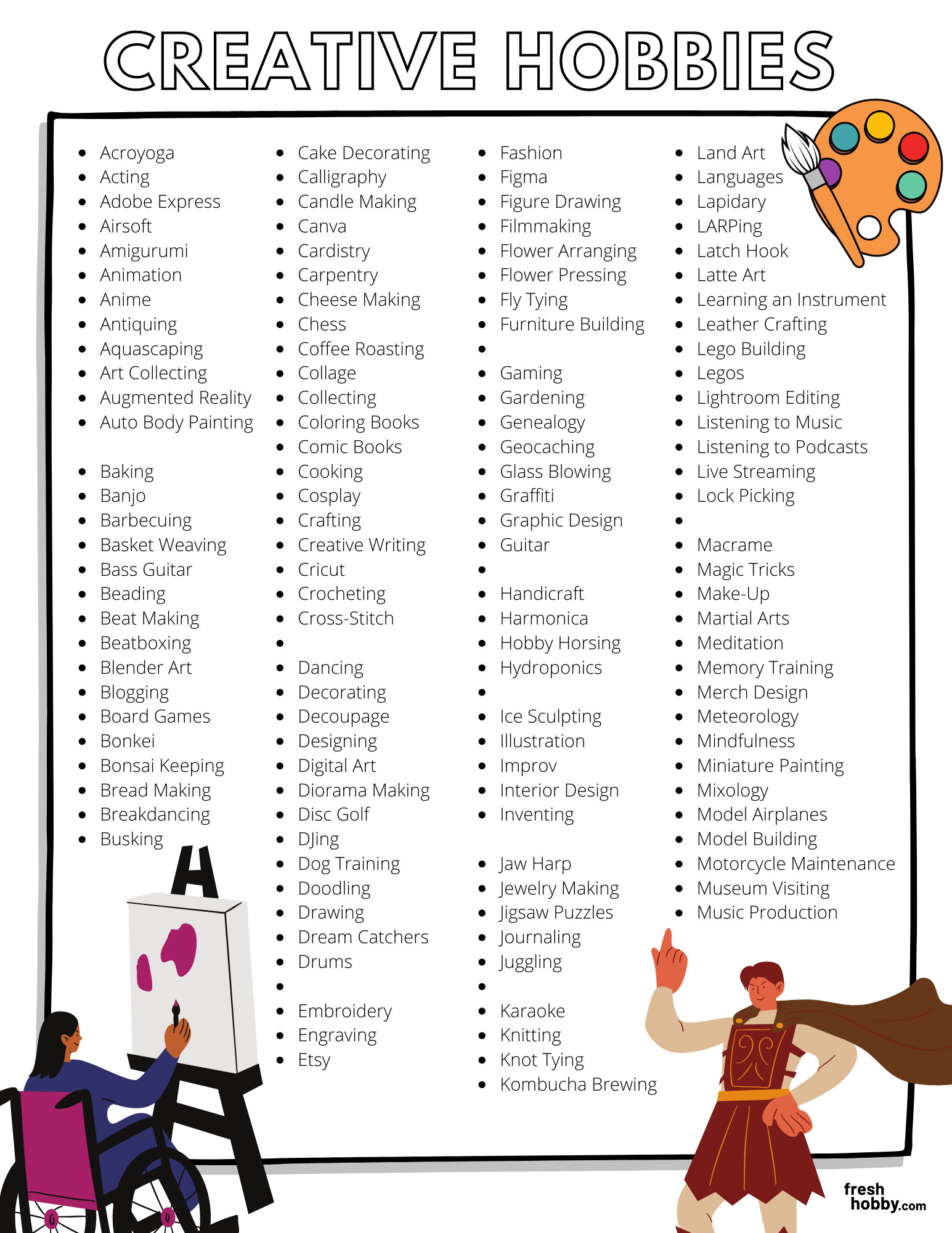 CREATIVE HOBBIES | Huge List of Creative Hobby Ideas PDF | Crafting ... CREATIVE HOBBIES | Huge List of Creative Hobby Ideas PDF | Crafting ...
