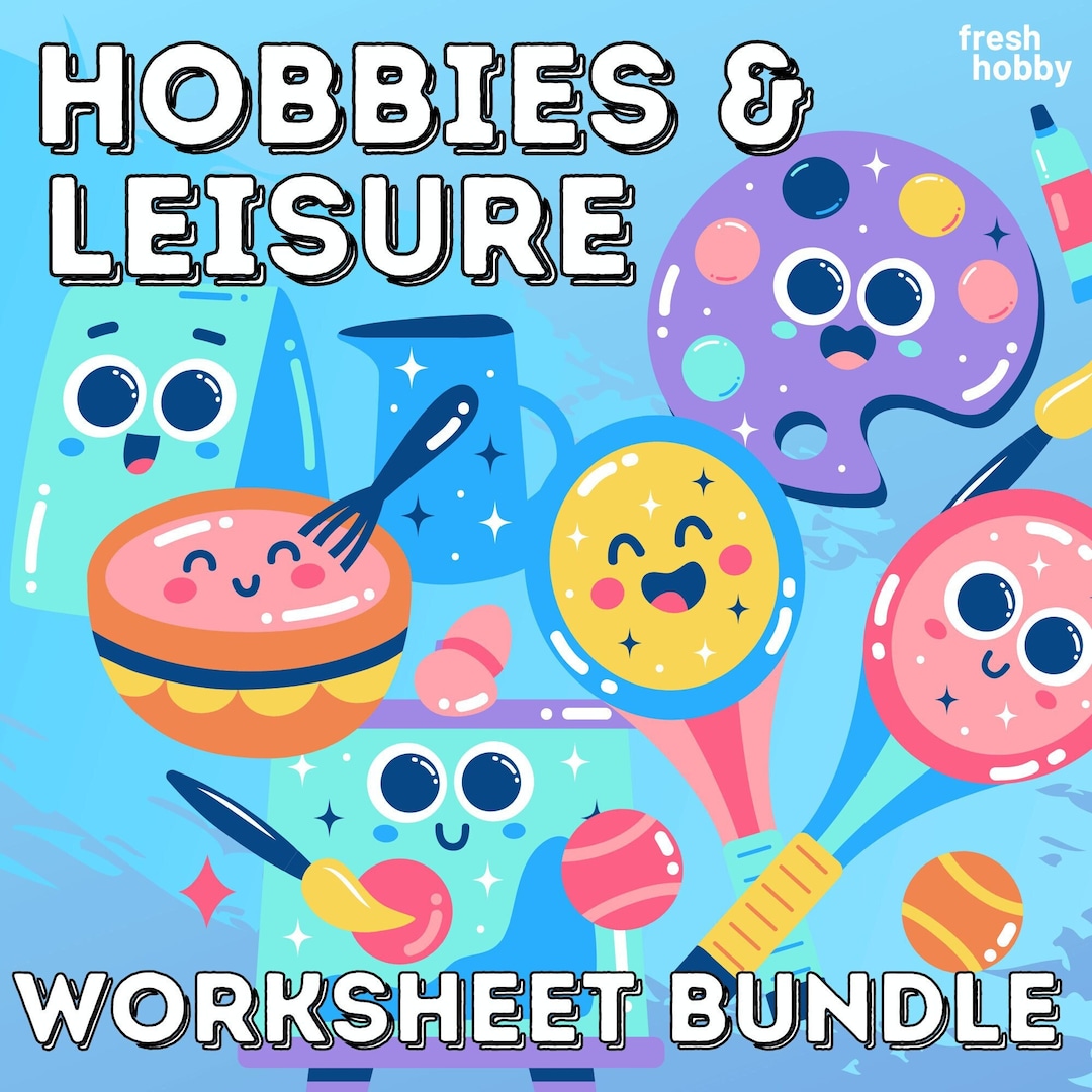 HOBBIES & LEISURE Worksheet Bundle | Recreational Therapy Activity ...