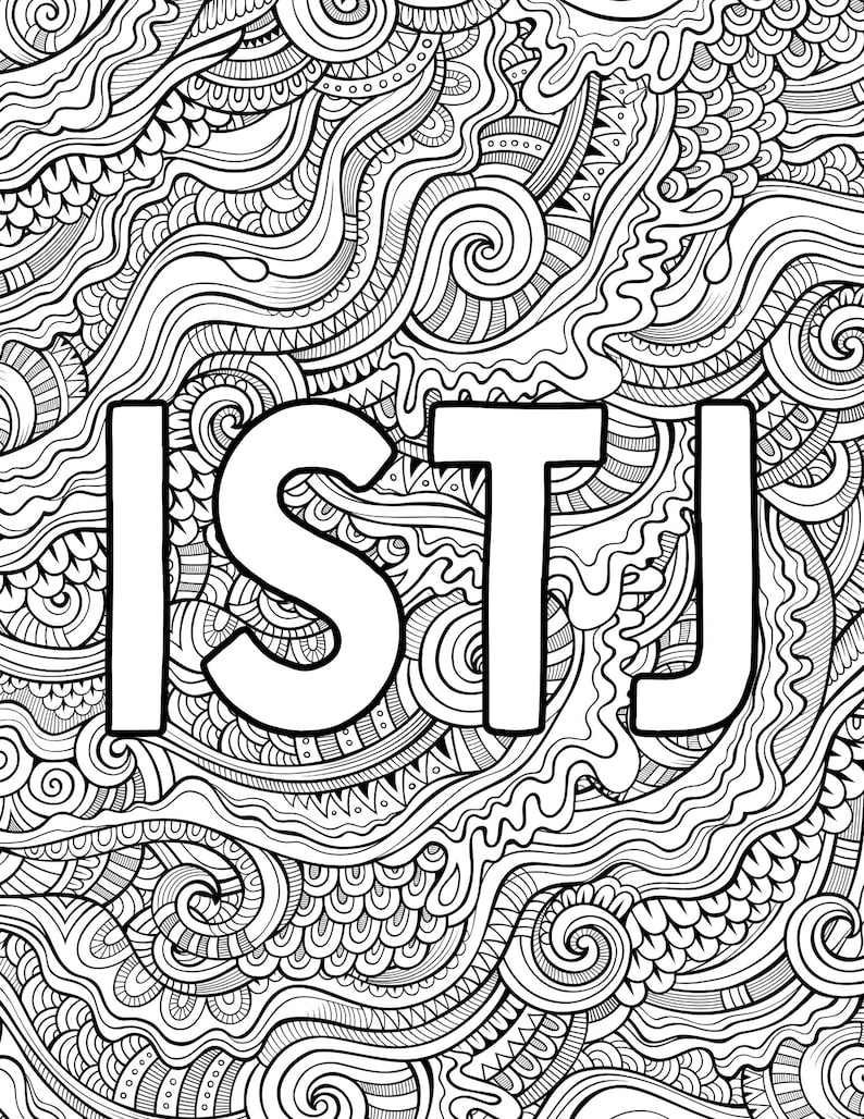 ISTJ Personality Type Coloring Pages | 2 Coloring Pages for Your Myers ...