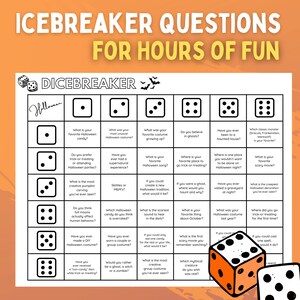 Dicebreaker HALLOWEEN! Halloween Icebreaker Questions Game | Halloween ...