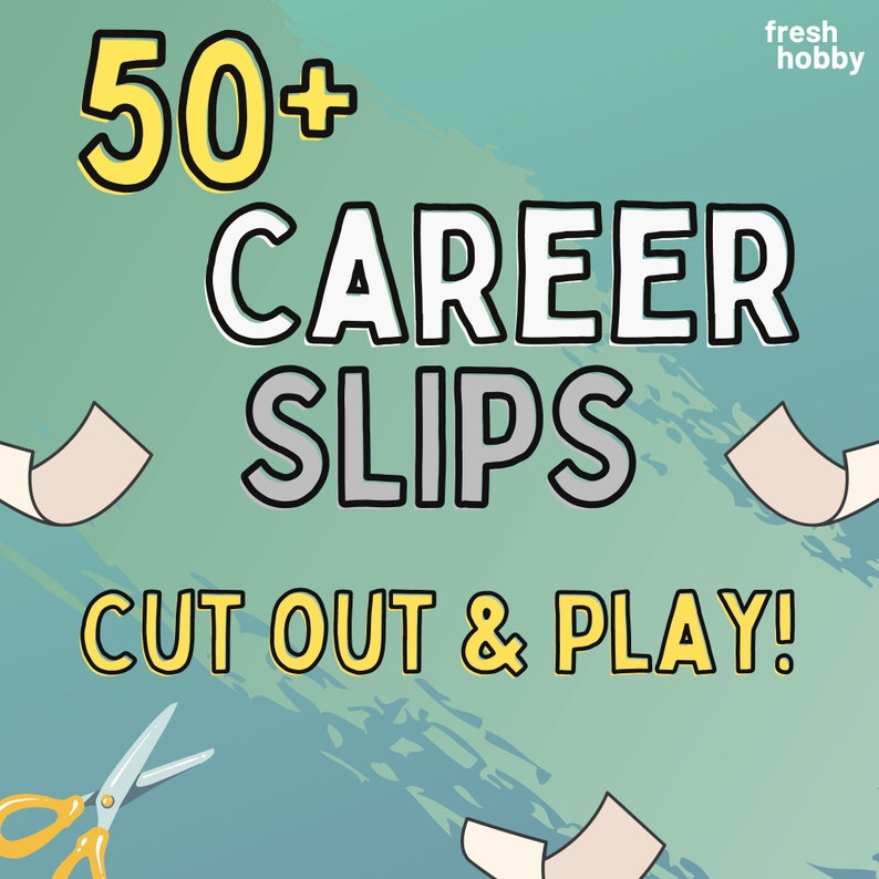 Career Charades Game | 50+ Job Acting Slips (PDF Pattern) - Etsy