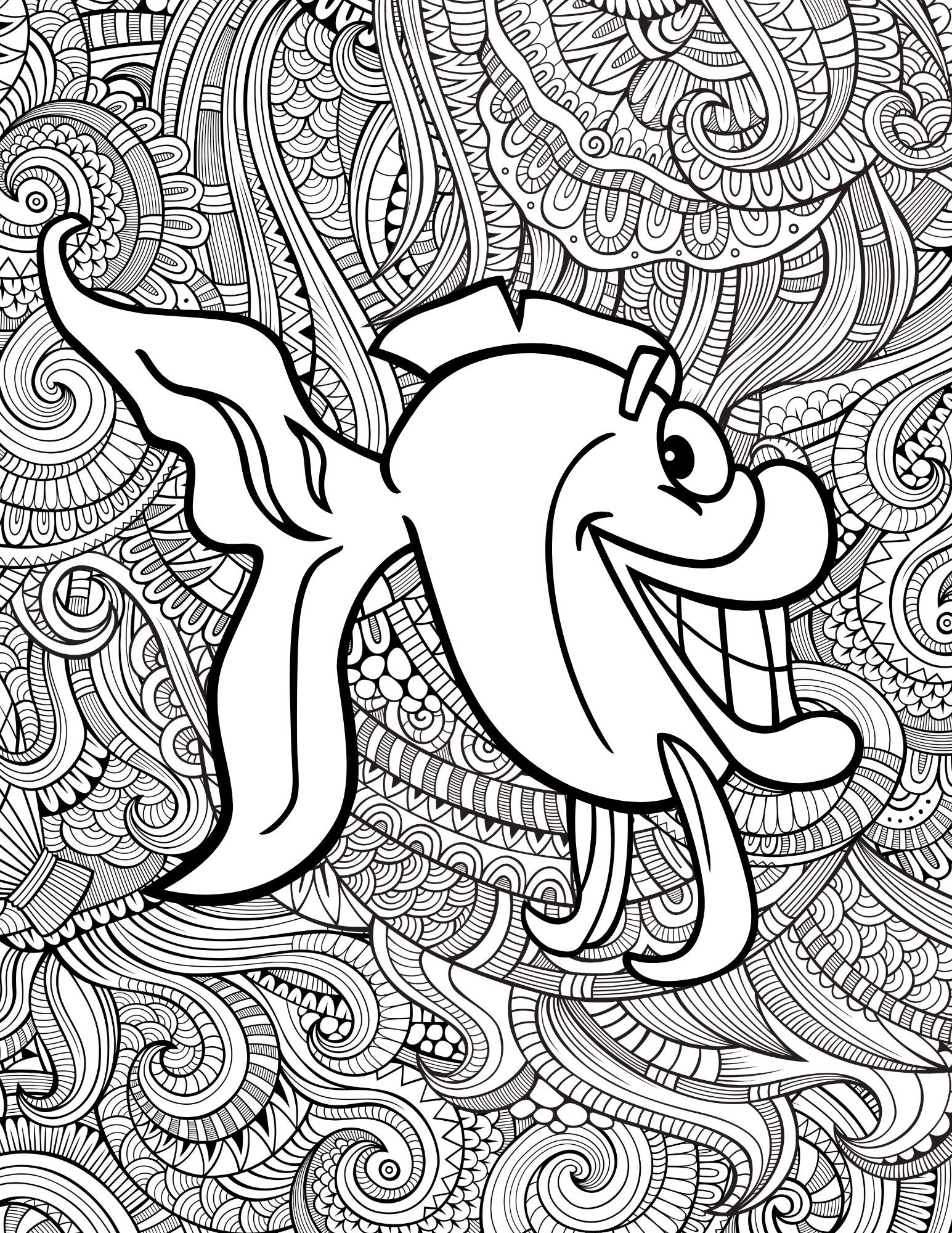 FISH FRIENDS Coloring Book | Fish & Sea Creatures Coloring Pages | 15 ...