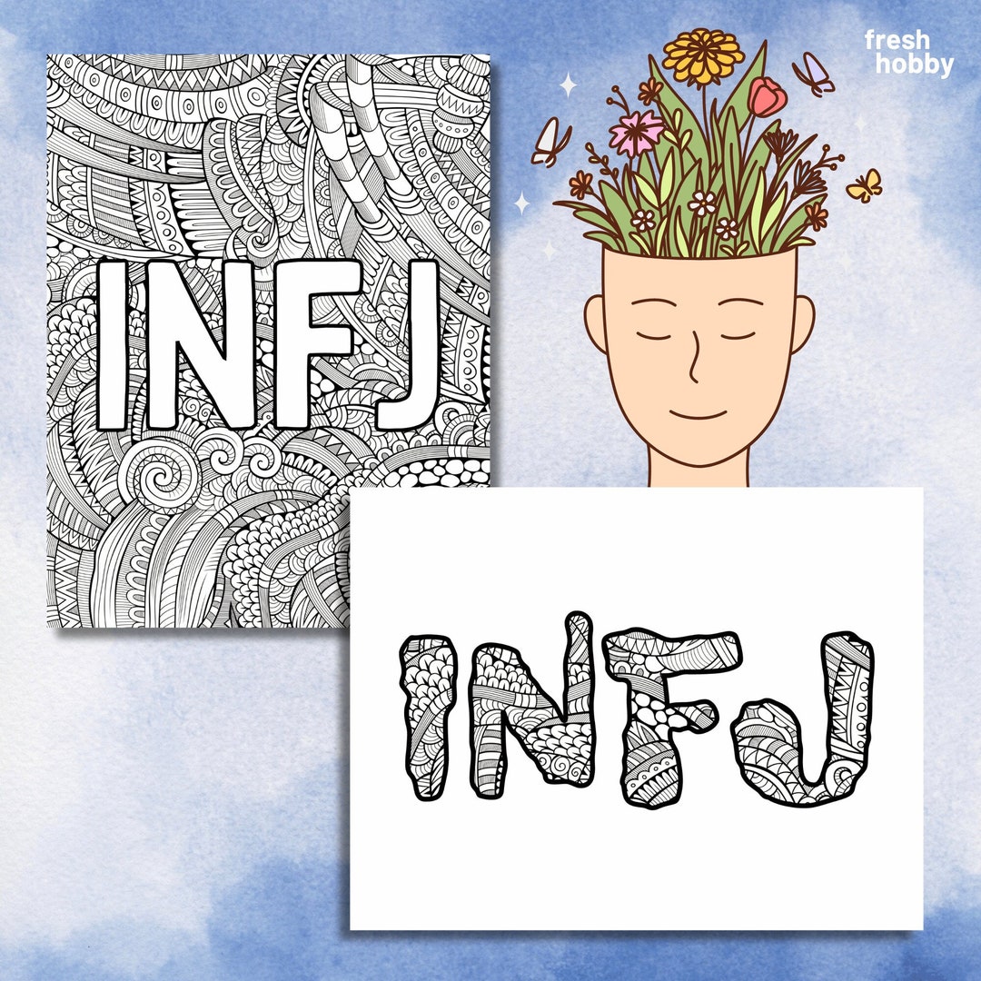 INFJ Personality Type Coloring Pages | 2 Coloring Pages for Your Myers ...