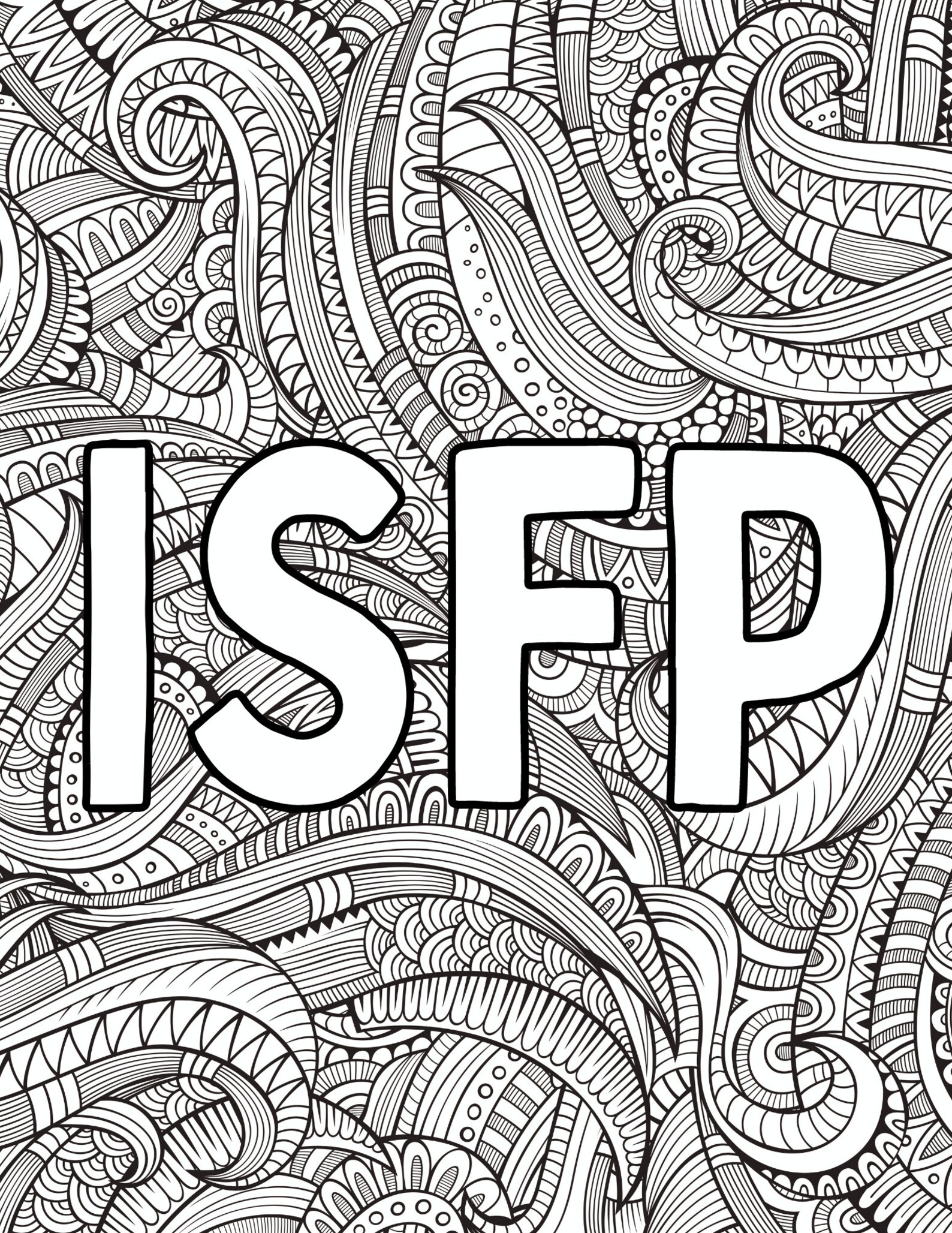 ISFP Personality Type Coloring Pages | 2 Coloring Pages for Your Myers ...