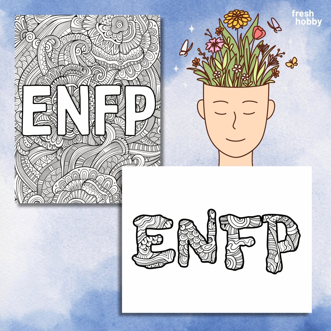 ENFP Personality Type Coloring Pages | 2 Coloring Pages for Your Myers ...