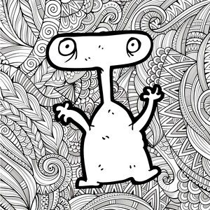 AWKWARD ALIENS Coloring Book | 30+ Pages of Alien Coloring Pages - Etsy