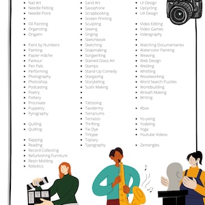 CREATIVE HOBBIES | Huge List of Creative Hobby Ideas PDF | Crafting ...
