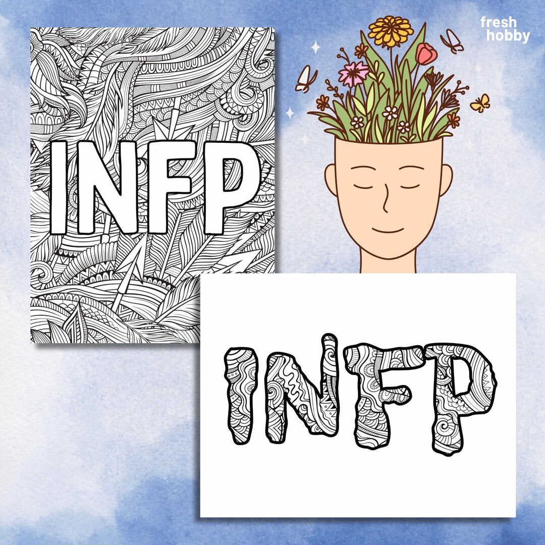 INFP Personality Type Coloring Pages | 2 Coloring Pages for Your Myers ...
