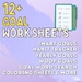 GOAL SETTING Worksheet Bundle | S.M.A.R.T Goals, Habit Tracker & Goal ...