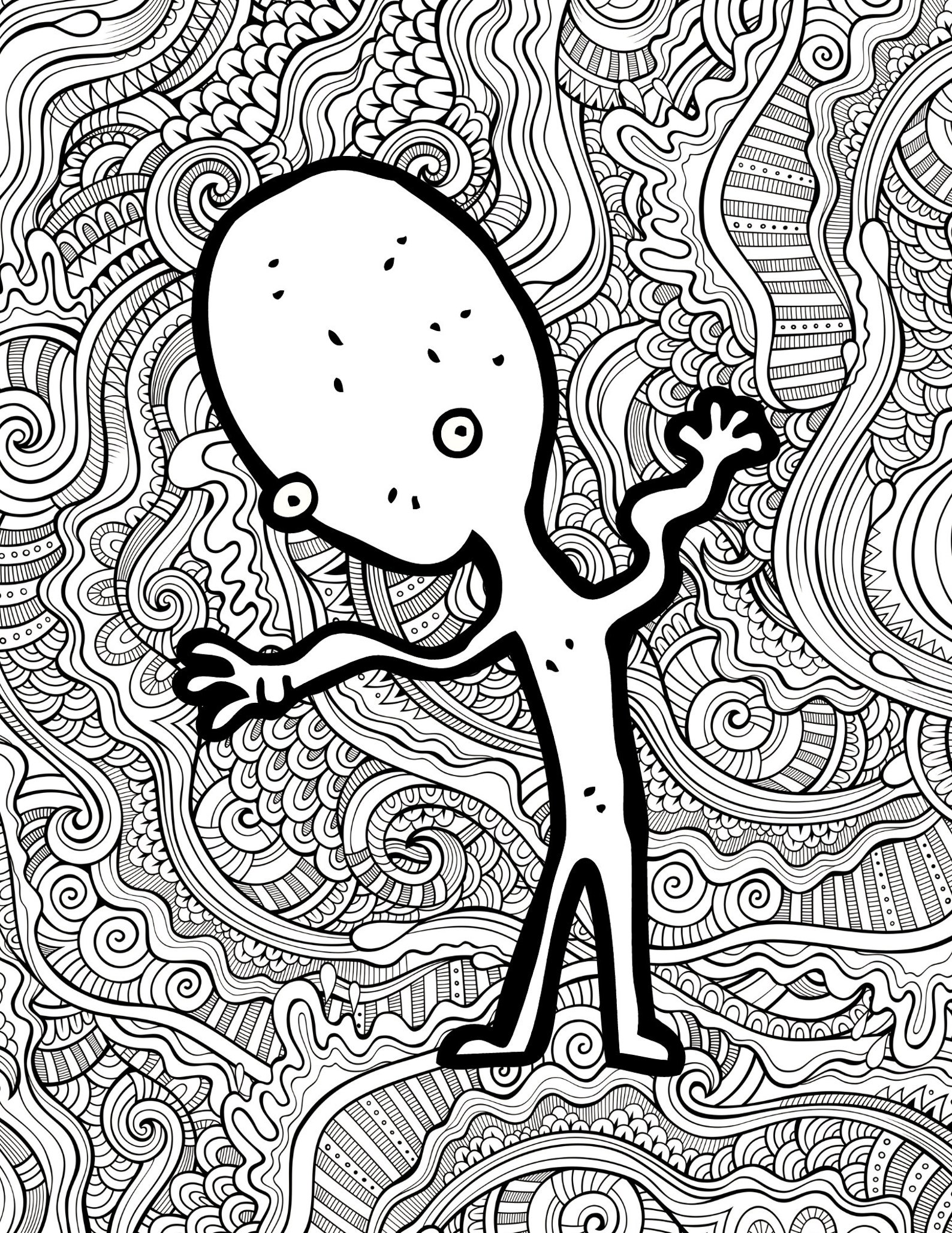 AWKWARD ALIENS Coloring Book | 30+ Pages of Alien Coloring Pages - Etsy