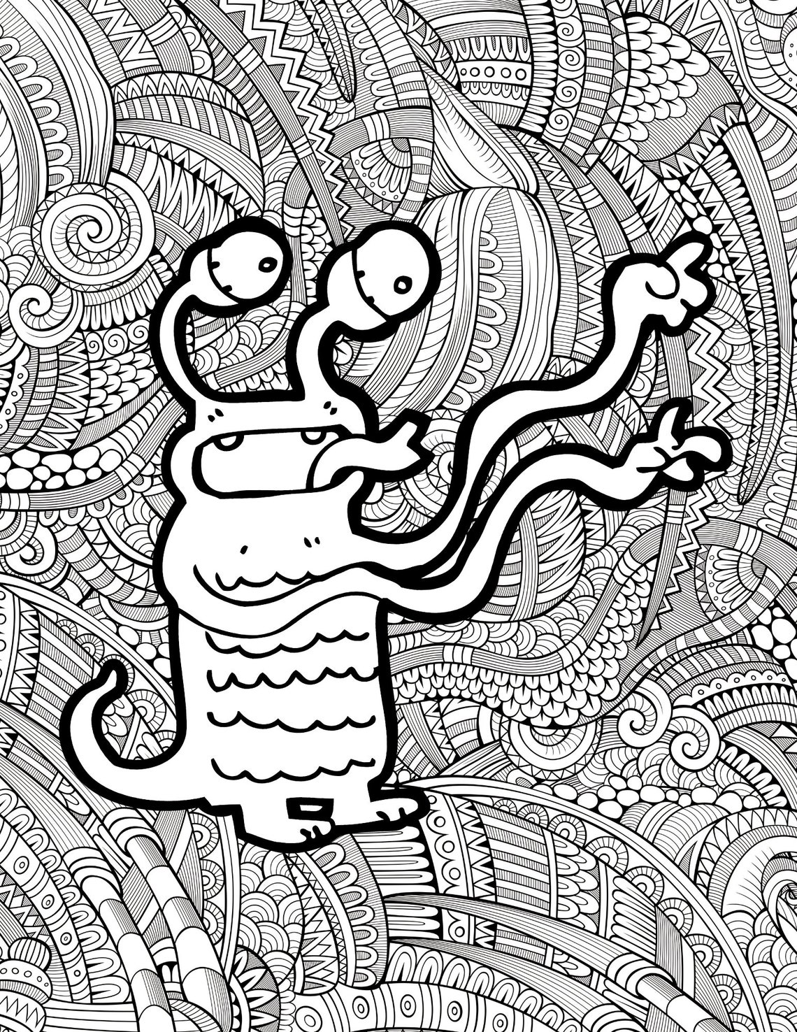 AWKWARD ALIENS Coloring Book | 30+ Pages of Alien Coloring Pages - Etsy