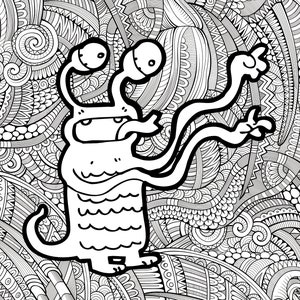 AWKWARD ALIENS Coloring Book | 30+ Pages of Alien Coloring Pages - Etsy