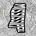 Mississippi Coloring Pages: State Name & Floral Mandala (2 PDF Pages ...