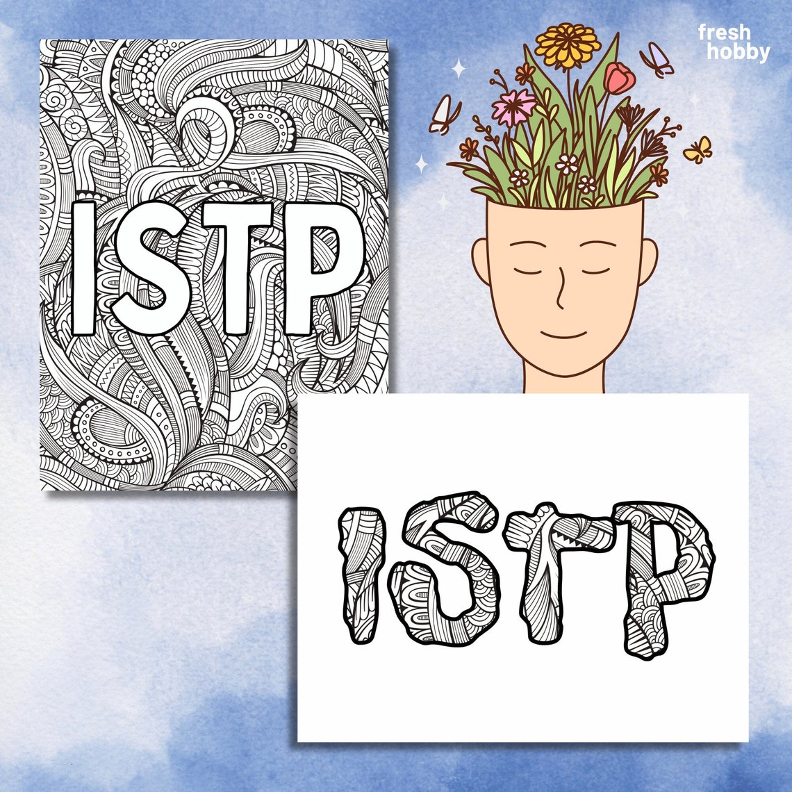 ISTP Personality Type Coloring Pages | 2 Coloring Pages for Your Myers ...