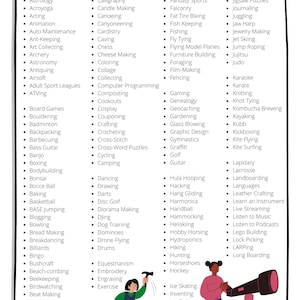 HOBBY IDEAS | List of Popular Hobbies From A to Z | Start a New Hobby ...