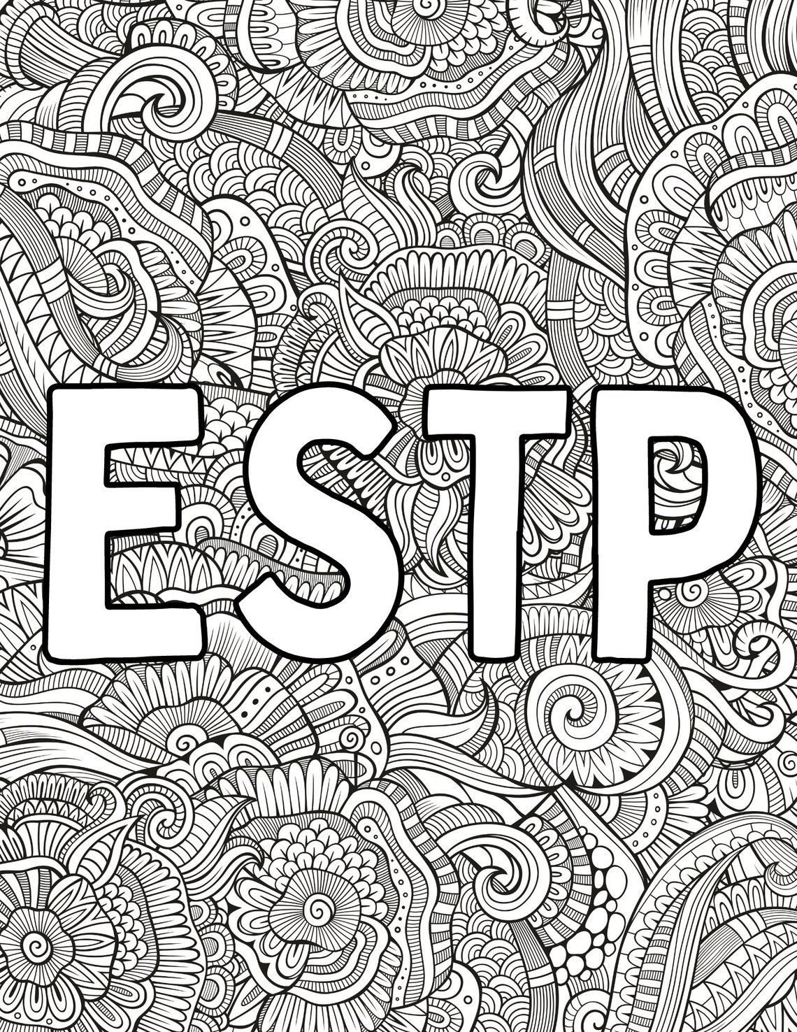 ESTP Personality Type Coloring Pages 2 Coloring Pages for Your Myers ...