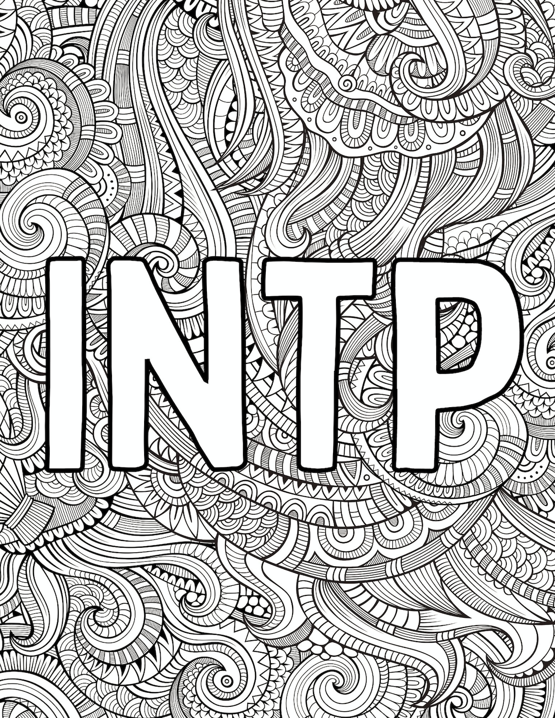 INTP Personality Type Coloring Pages | 2 Coloring Pages for Your Myers ...
