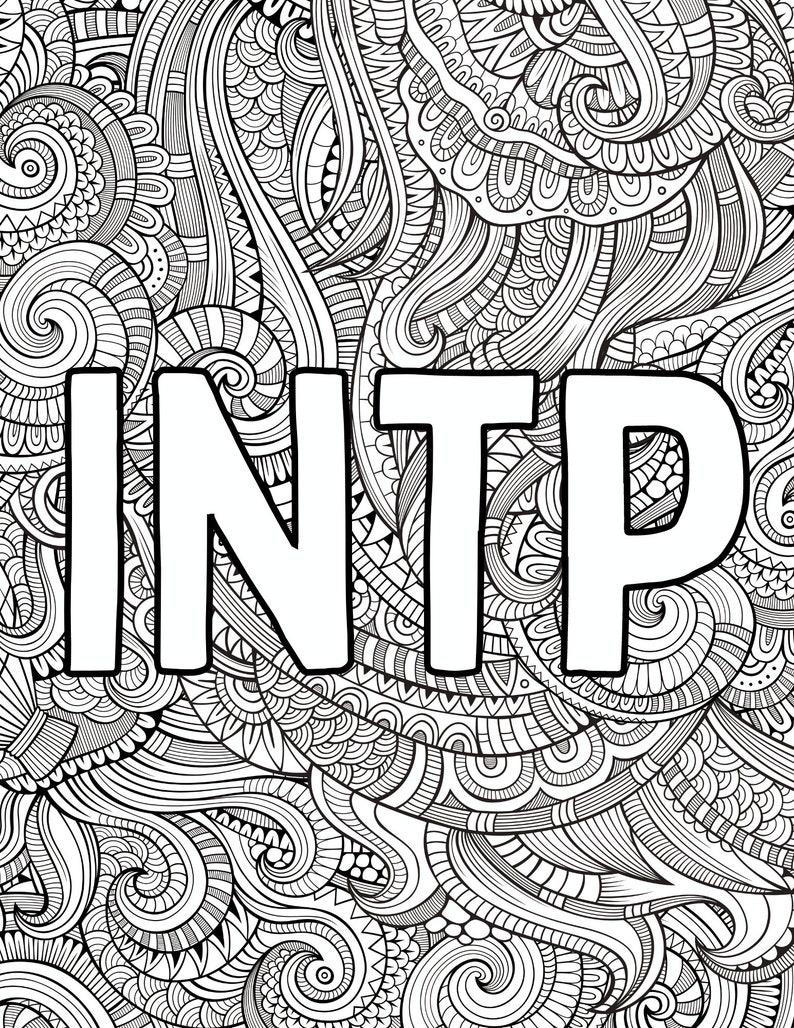 INTP Personality Type Coloring Pages | 2 Coloring Pages for Your Myers ...
