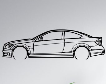 C63 Amg Silhouette - Etsy UK