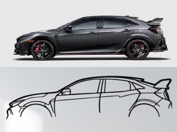 Personalized Car Silhouette Metal Wall Art Custom Car | Etsy