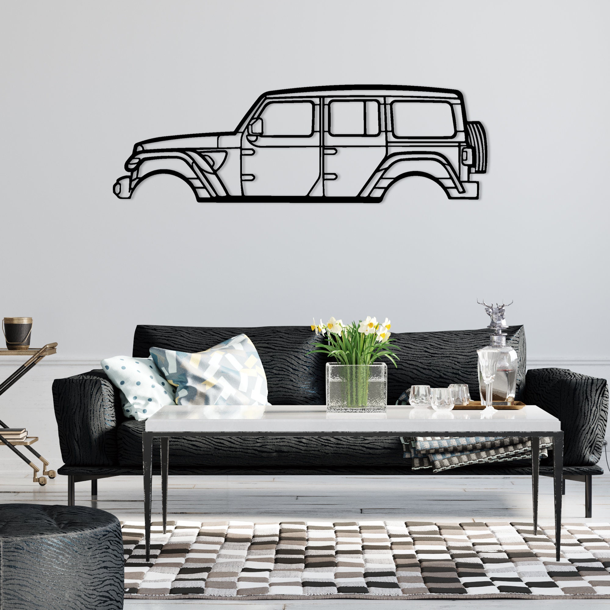 Wrangler Silhouette Metal Wall Art Rubicon Metal Wall Art - Etsy