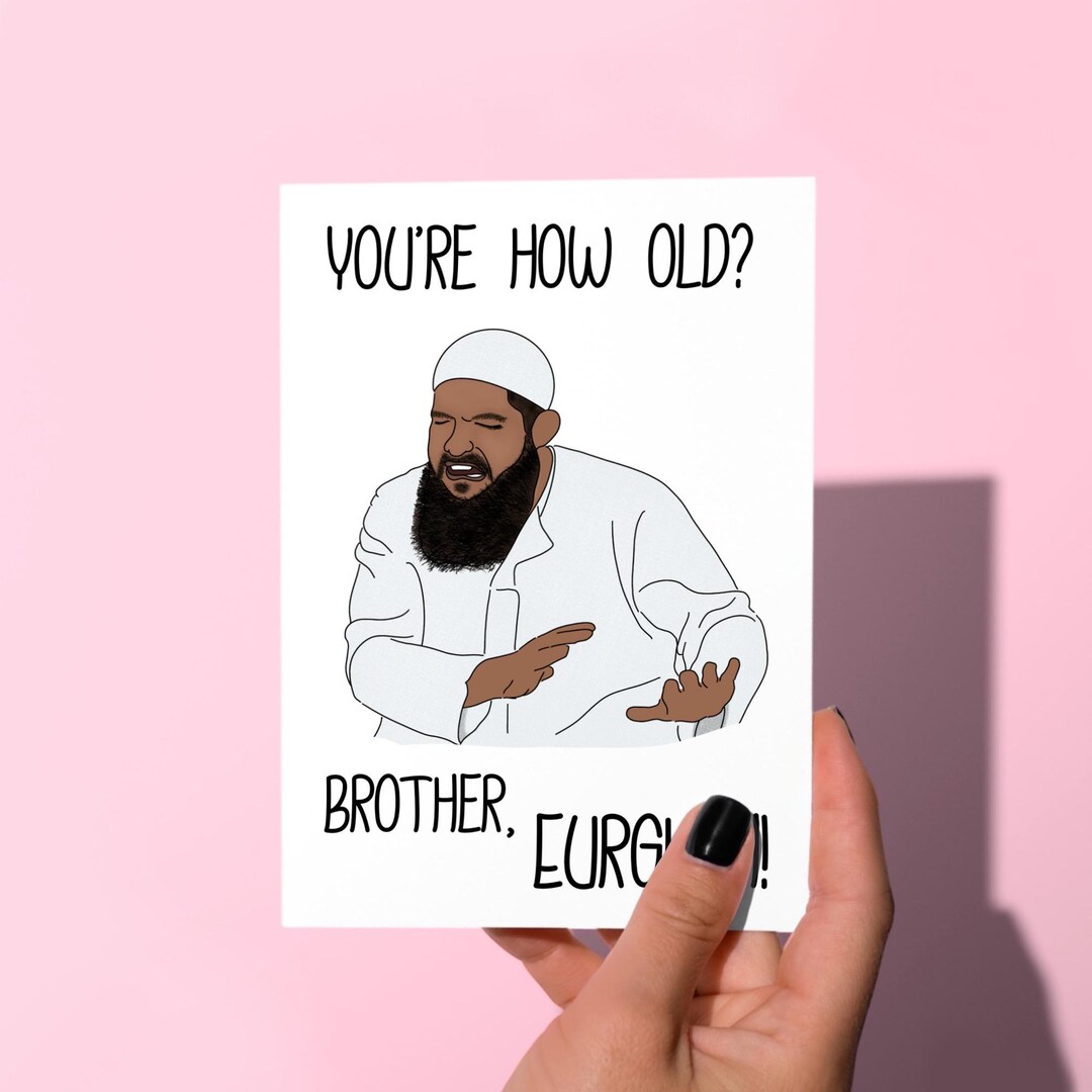 Brother Eurgh Tiktok Birthday Card, Funny Meme Tiktok Birthday Card ...