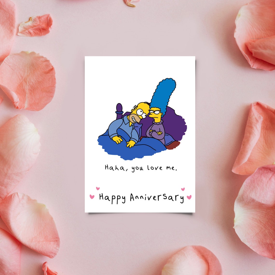 Homer and Marge Simpson simpsons funny anniversary card | Etsy