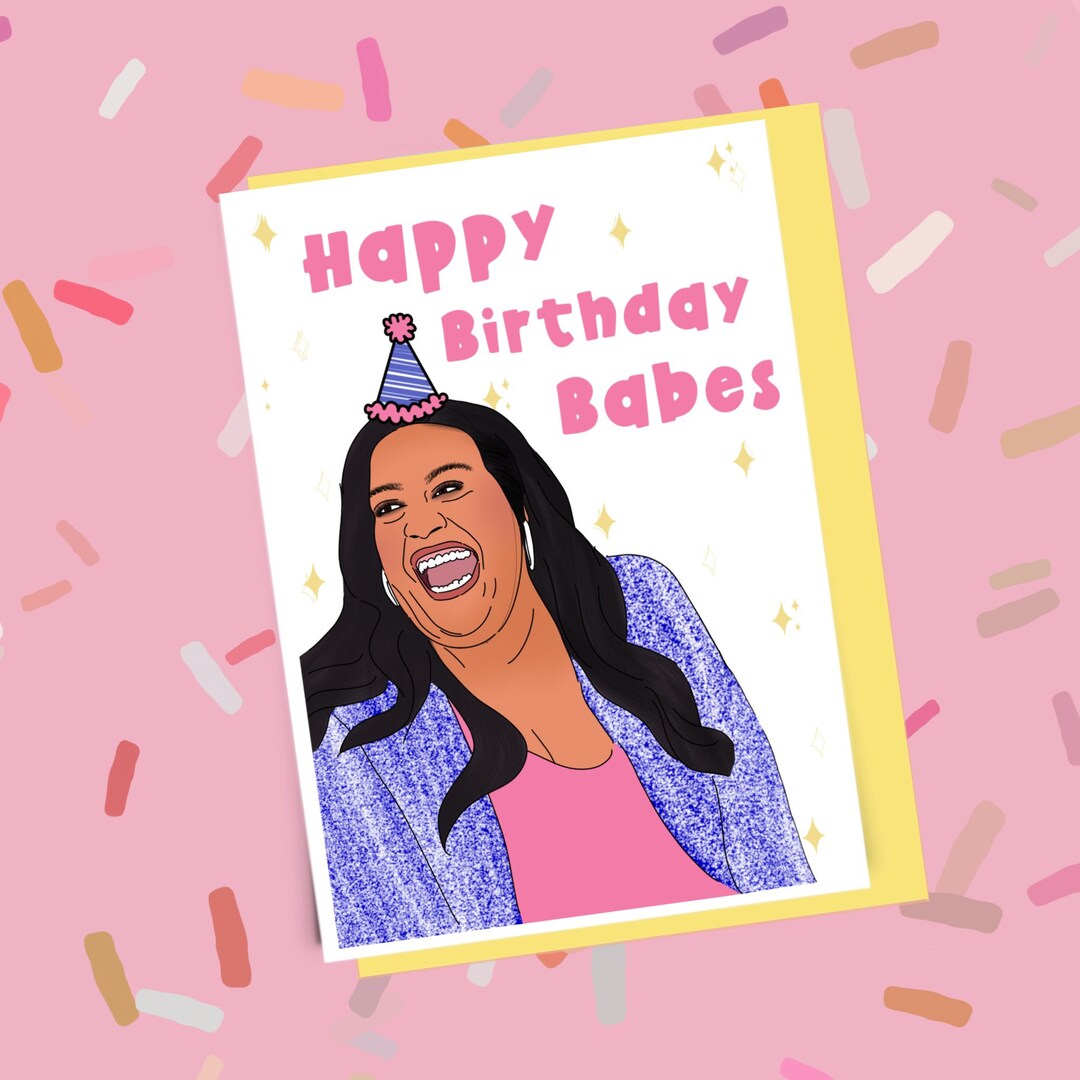 Alison Hammond Happy Birthday Babes Funny Birthday Card, Funny ...