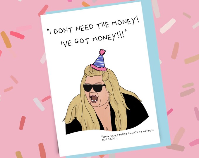 The GC Gemma Collins Birthday Card, Funny Money Card, Funny Ive Got ...