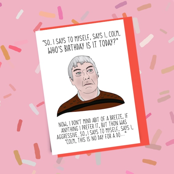 Uncle Colm Birthday Card Another Birthday Funny Birthday - Etsy UK