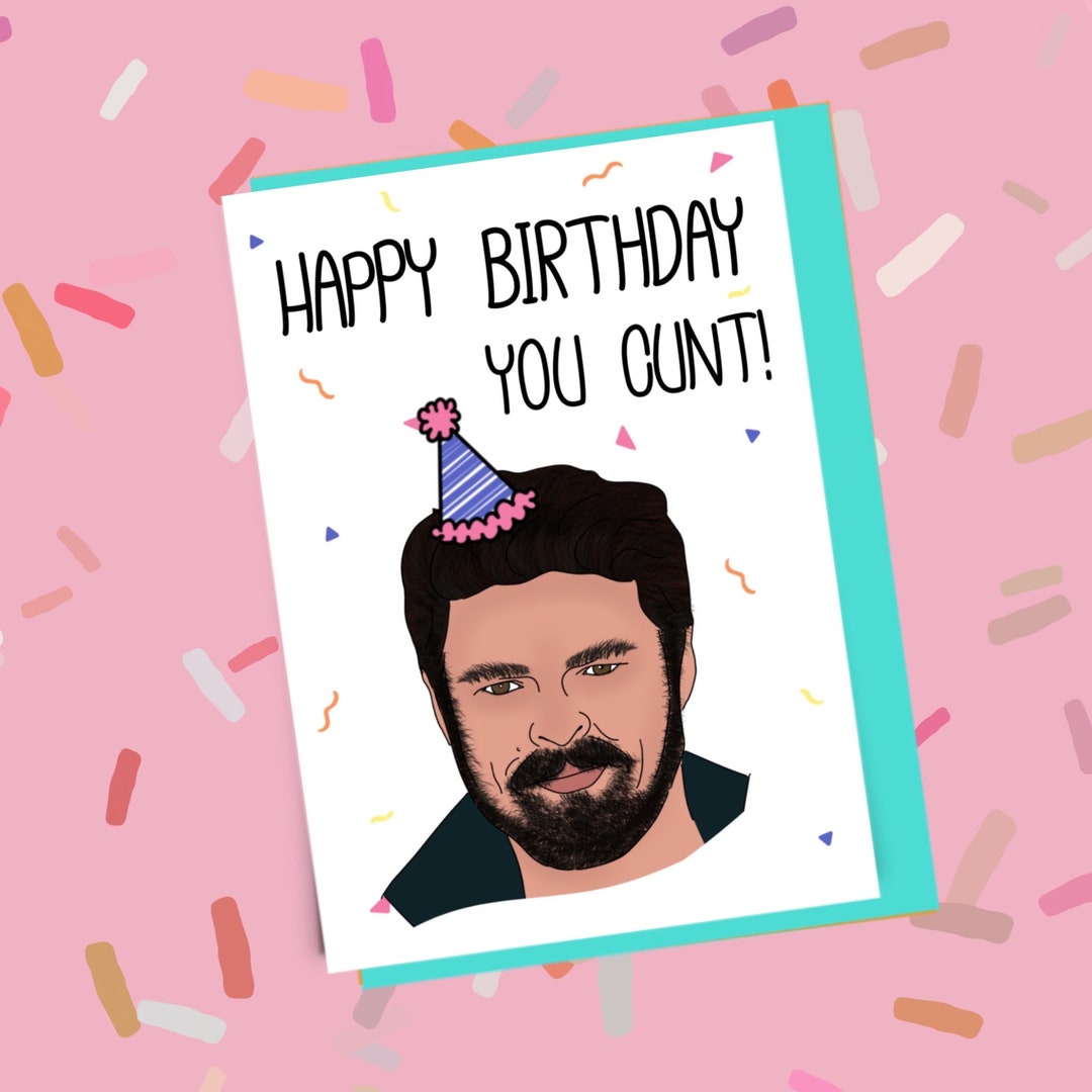 Billy Butcher Boys Birthday Card, Funny Butcher Card, Funny the Boys ...