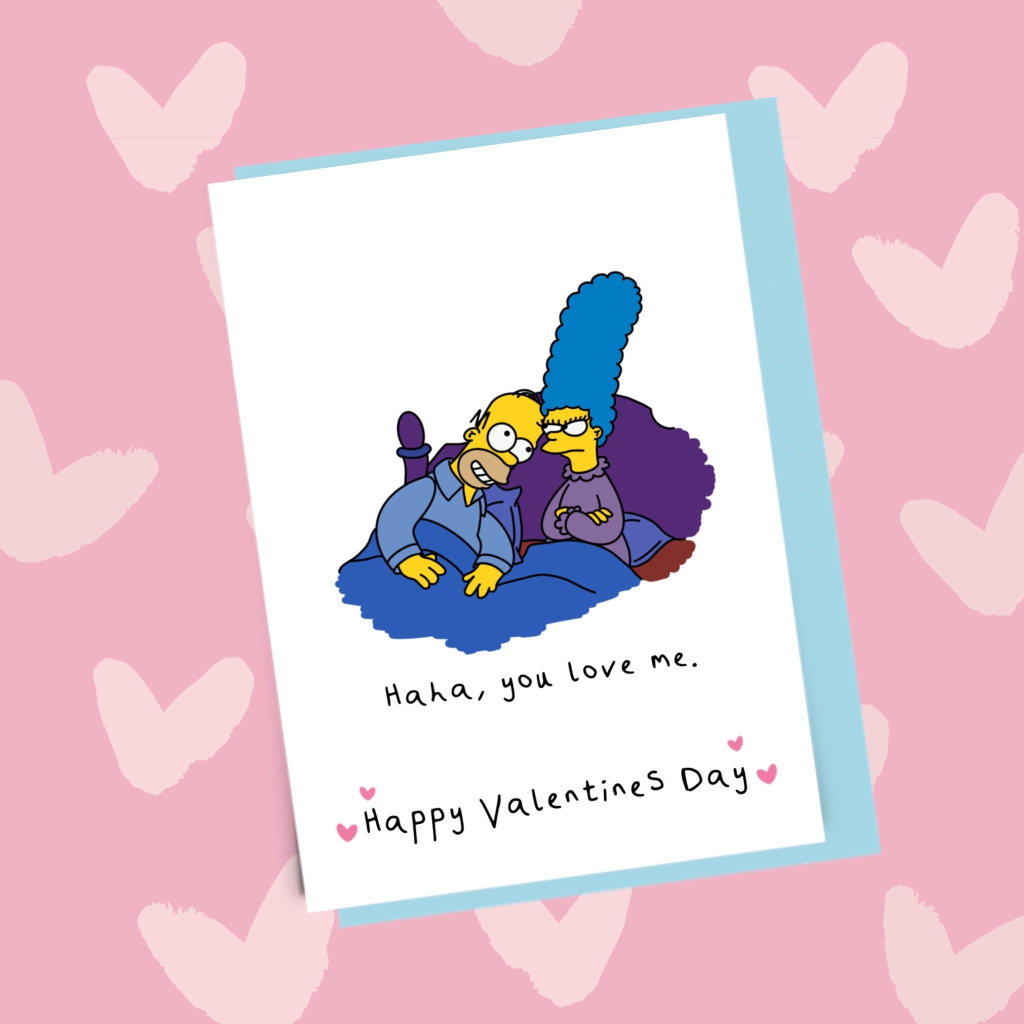 Homer and Marge Simpson Simpsons Funny Valentines Day Card - Etsy