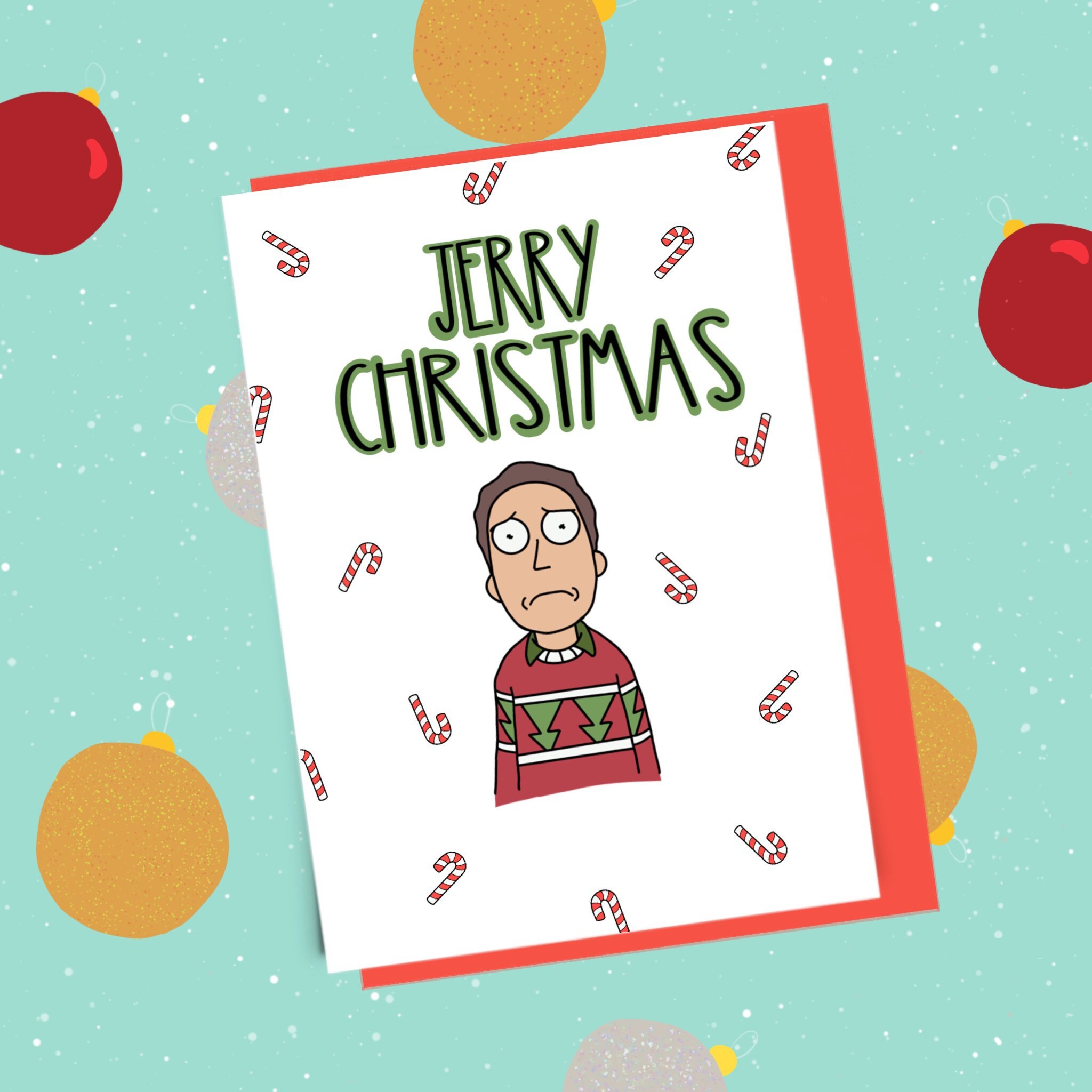 Jerry Card Rick and Morty - Etsy