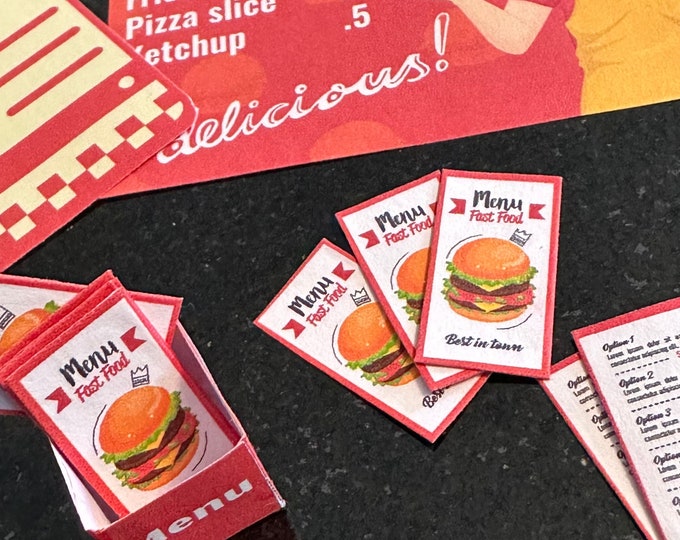 Miniature Take Out Menus - Etsy